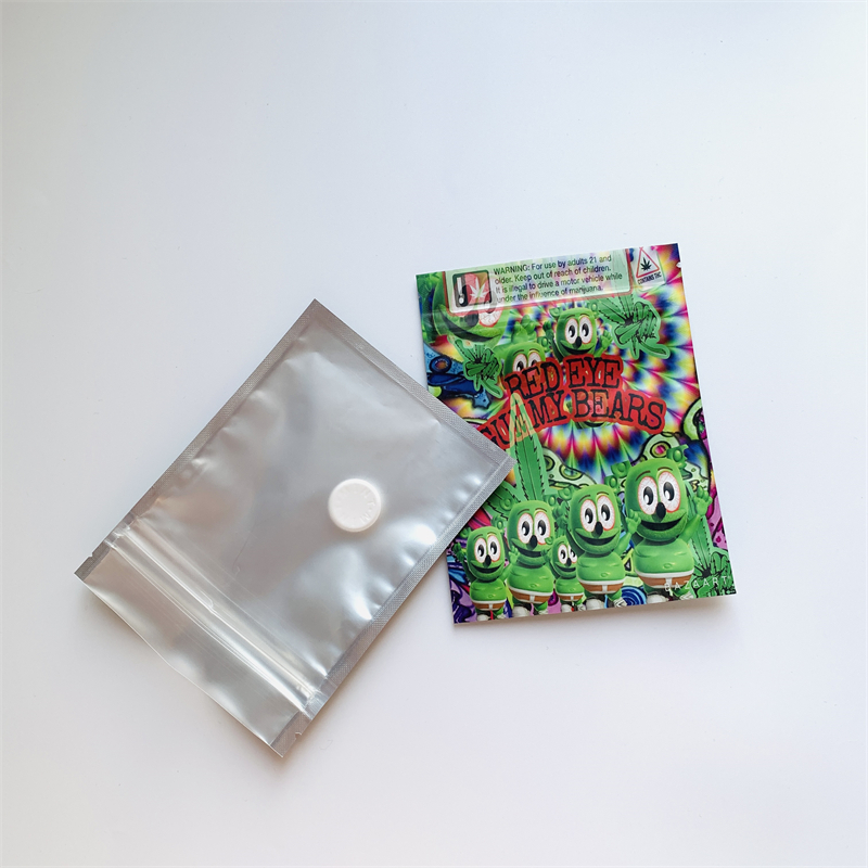 China Custom Printed Matte Plastic Flat Zipper Pouch Weed Seed ...