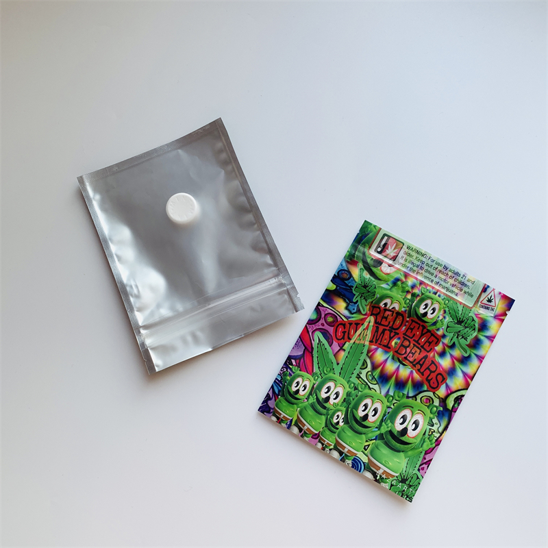 China Custom Printed Matte Plastic Flat Zipper Pouch Weed Seed ...